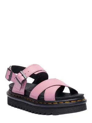 Dr. Martens Voss Ii Athena Leather Strap Sandals - Pink