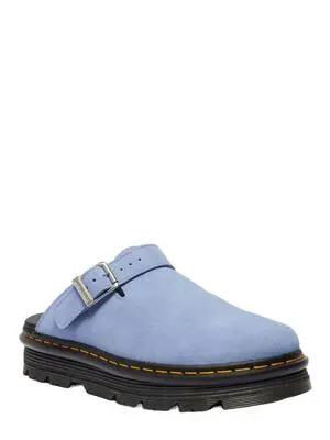 Dr. Martens Zebzag Suede Platform Mules - Blue