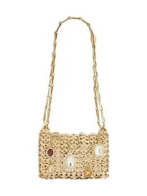 Rabanne 1969 Nano Charm Bag - Gold