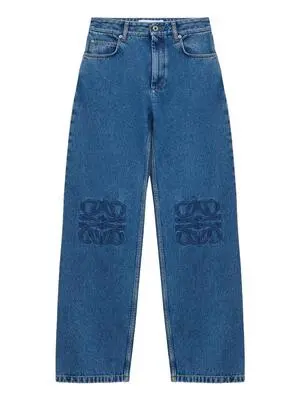 Loewe Anagram Baggy Jeans - Blue