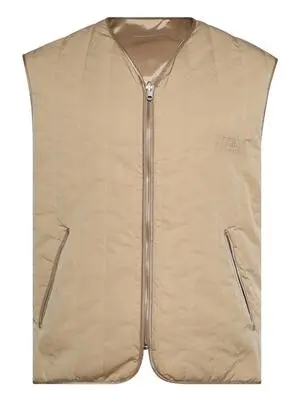 MAISON MARGIELA Quilted Reversible Vest - Sand