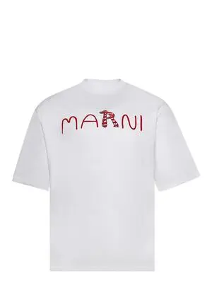 Marni Logo Tee Lily - White