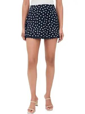 Show Me Your Mumu Bridgette Mini Skort - Navy Polka Dot