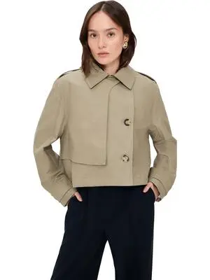 Rag & Bone Cropped Trench - Khaki