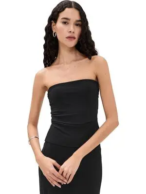 Norma Kamali Sleeveless Strapless Top - Black