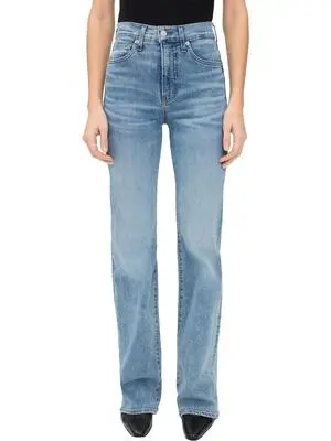 Veronica Beard Crosbie Wide Leg Jeans - Rebel Stone