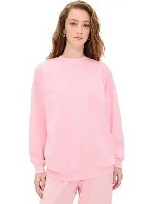 Year Of Ours Crewneck Fleece Sweatshirt - Strawberry Cream
