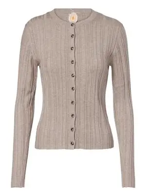 Jardin Des Orangers Cotton, Silk, And Cashmere Cardigan - Beige