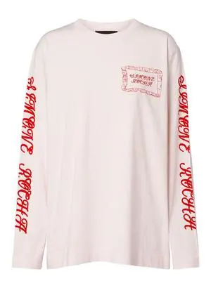 Simone Rocha Printed Cotton Jersey T-shirt - Pink