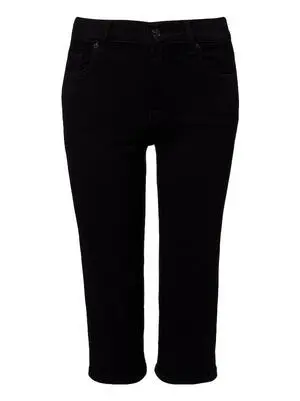 7 For All Mankind Capri Cropped Jeans - Black