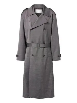 THE FRANKIE SHOP Bleecker Trench Coat Grey
