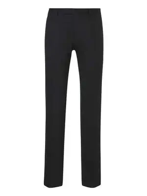 LARDINI Wool Tuxedo Pants - Black