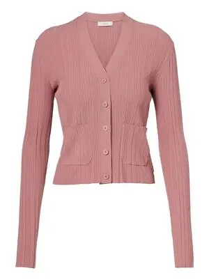JOSEPH Sinai Plissé Cardigan - Pink