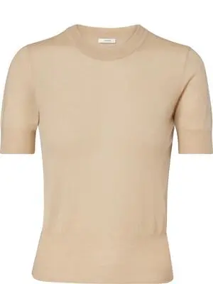 JOSEPH Cashair Cashmere Top - Beige