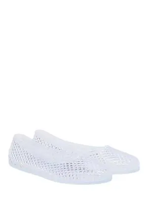ANCIENT GREEK SANDALS Iro Fishnet Ballet Flats - Transparent