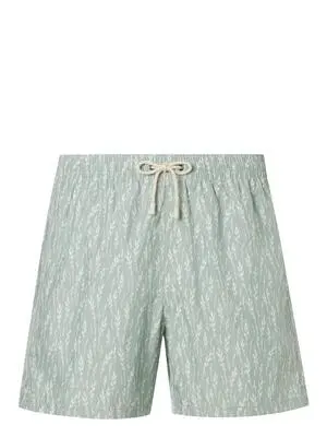 Canali Printed Swim Trunks - Green