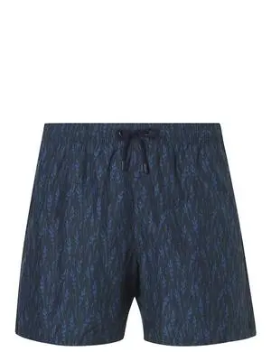 Canali Printed Swim Trunks - Blue
