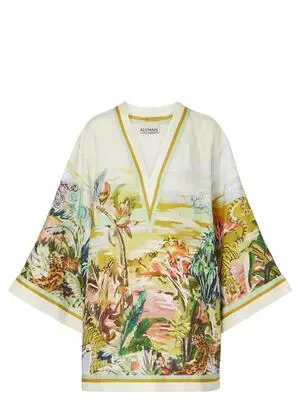 ALEMAIS Jungle Boogie Printed Linen Tunic - Multicoloured