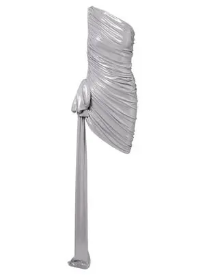 Norma Kamali Diana Ruched Minidress - Silver