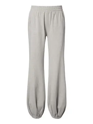 Norma Kamali Cotton-blend Jersey Sweatpants - Grey