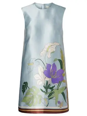 ALEMAIS Alfie Floral Minidress Blue