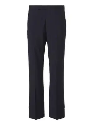 Prada Wool And Mohair Straight Pants - Blue
