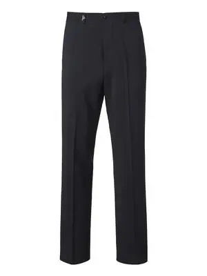 Prada Wool And Mohair Straight Pants - Blue