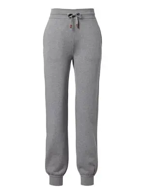 Loro Piana Banyan Cotton And Cashmere Sweatpants - Grey
