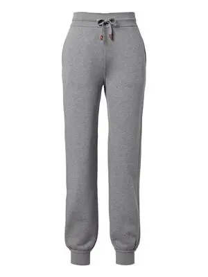 Loro Piana Banyan Cotton And Cashmere Sweatpants Grey