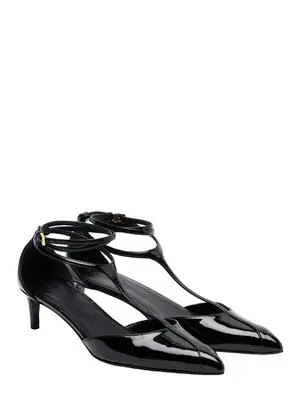 Khaite Mia Patent Leather Pumps - Black