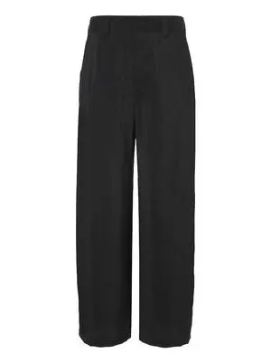 LEMAIRE Lemaire Silk-Blend Straight Leg Trousers Black