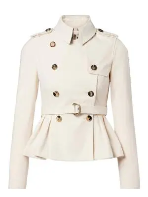 Burberry Cotton Gabardine Jacket - Beige