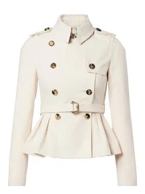 Burberry Cotton Gabardine Jacket - Beige