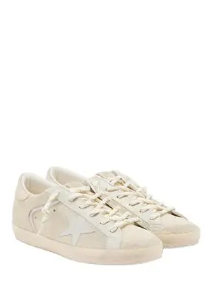 GOLDEN GOOSE Super-star Suede Sneakers - White