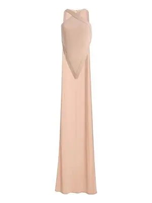 THE NEW ARRIVALS ILKYAZ OZEL Yoko Jersey Cape Bodysuit - Neutral