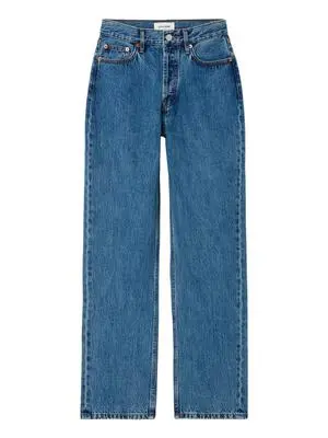 STILL HERE High-Rise Rigid Denim Jeans