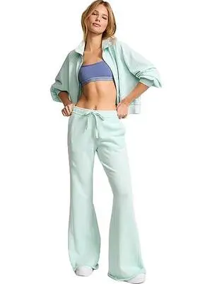 Pink Campus Terry Flare Pants Blue