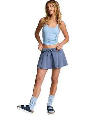 Pink Campus Terry Flirty Skort - Blue