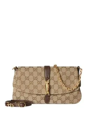 Gucci Aperitivo Medium GG Canvas Shoulder Bag Beige