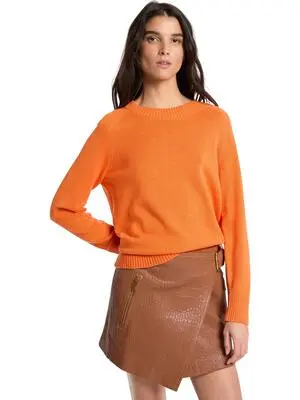 Michael Kors Wool And Cotton Sweater - Orange