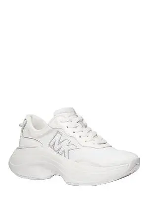 Michael Kors Athena Stretch Knit Trainer - White