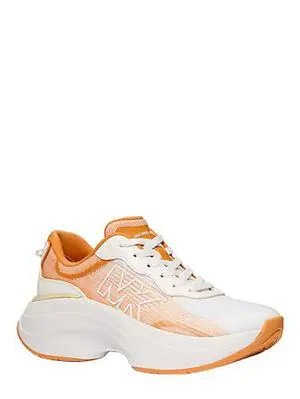 Michael Kors Athena Ombré Knit Trainers - Orange