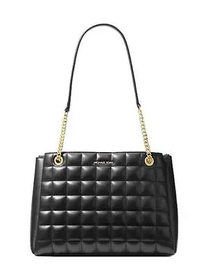 Michael Kors Soho Medium Quilted Tote Bag - Black