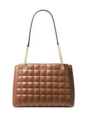 Michael Kors Soho Medium Quilted Tote Bag - Brown