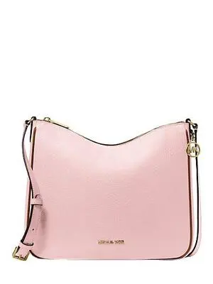 Michael Kors Nayla Medium Pebbled Leather Messenger Bag - Pink