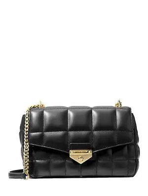 Michael Kors Soho Large Quilted Shoulder Bag - Black