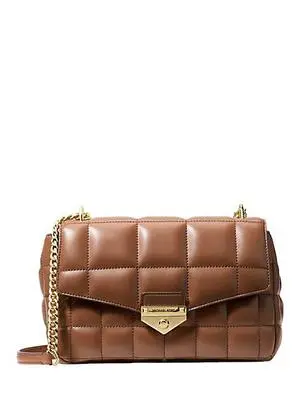 Michael Kors Soho Large Quilted Shoulder Bag - Brown