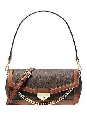 Michael Kors Soho Small Signature Logo Convertible Crossbody Bag - Brown