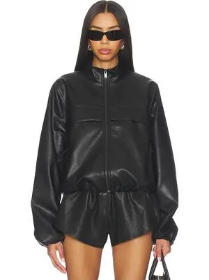 Superdown Kaelynn Faux Leather Jacket - Black