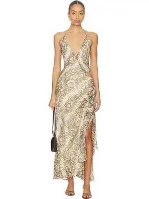 Bardot Cyrel Printed Maxi Dress - Snake Skin